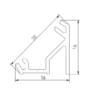 Led Profile Corner Surface Mounted 2M Set for Led Tapes - Debonair ...