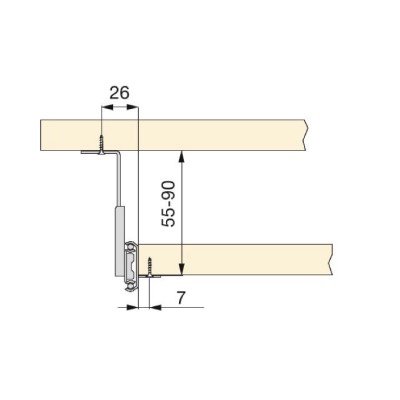 Keyboard Runner Emuca Black Adjustable Ball Bearing Shelf - Debonair ...