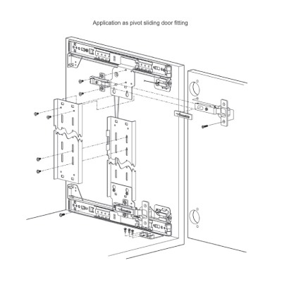 Pocket Pivot-Sliding Runners Accuride-1432 - Debonair Joinery Products
