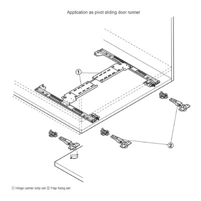 Pocket Pivot-Sliding Runners Accuride-1432 - Debonair Joinery Products
