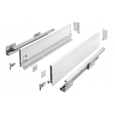 Metal Drawer Set Medium White AXISPRO - Debonair Joinery Products