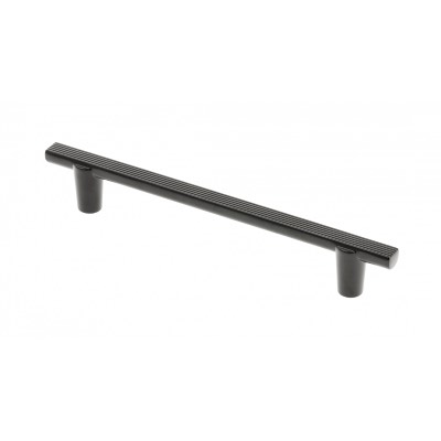 Cabinet T-Bar Ray Lines Pull Handle Black - Debonair Joinery Products