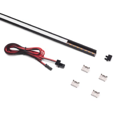 Slim Recessed Black LED Profile Chanel Including Led Strip Light ...