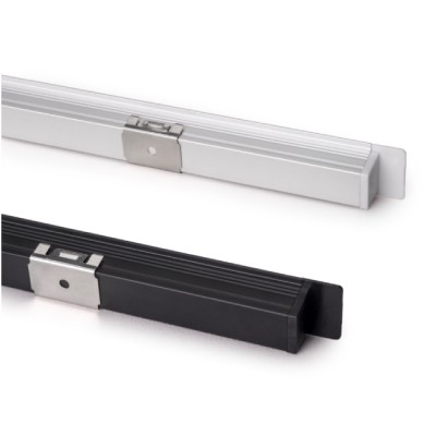 Slim Recessed Black LED Profile Chanel Including Led Strip Light ...