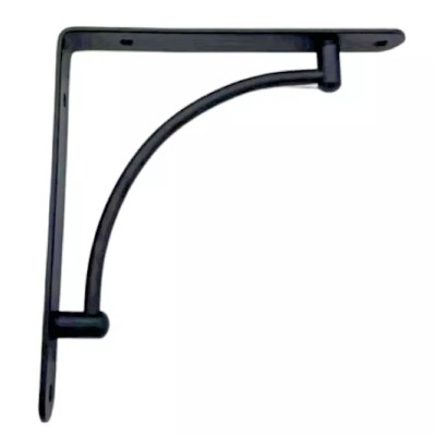 Heavy Duty Shelf Support Wall Bracket Black - Debonair Joinery Products