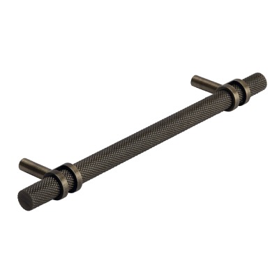 Hafele Barchester Knurled Pull Cupboard Handle Antique Bronze ...