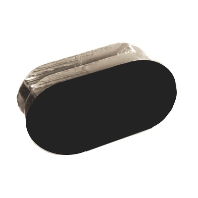 Wardrobe Rail Oval End Cap Black - Debonair Joinery Products