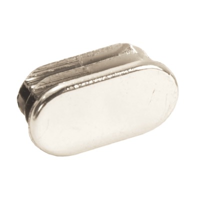 Wardrobe Rail Oval End Cap Chrome - Debonair Joinery Products