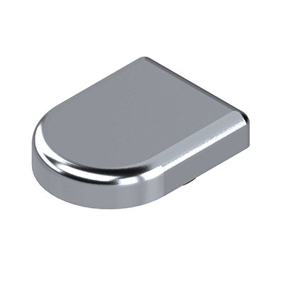 Blum 84.4120 Nickel Chrome D Shape Glass Door Hinge Boss Cover Cap ...