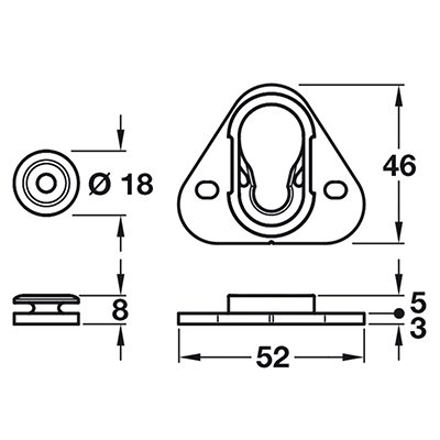Button-Fix Type 1 Connecting Fitting Hafele 262.94.010 - Debonair ...