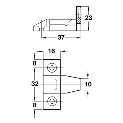 Keku Push In AS Press Panel Fittings Clips - Debonair Joinery Products
